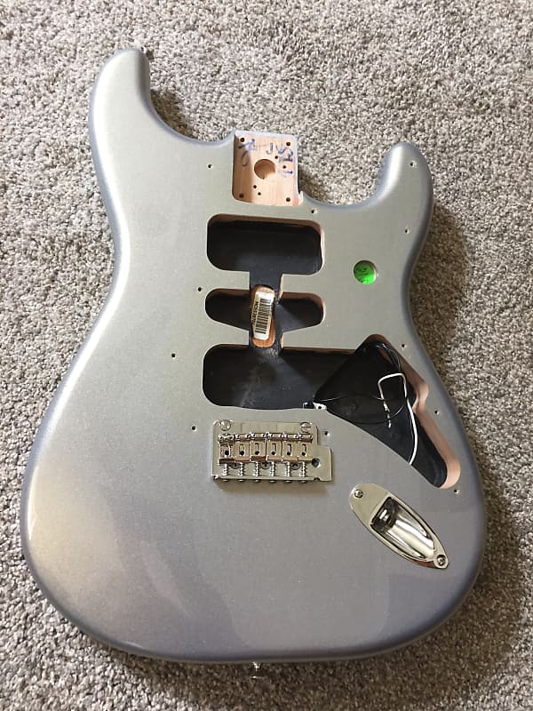 Fender Player series silver strat body with hardware and | Reverb