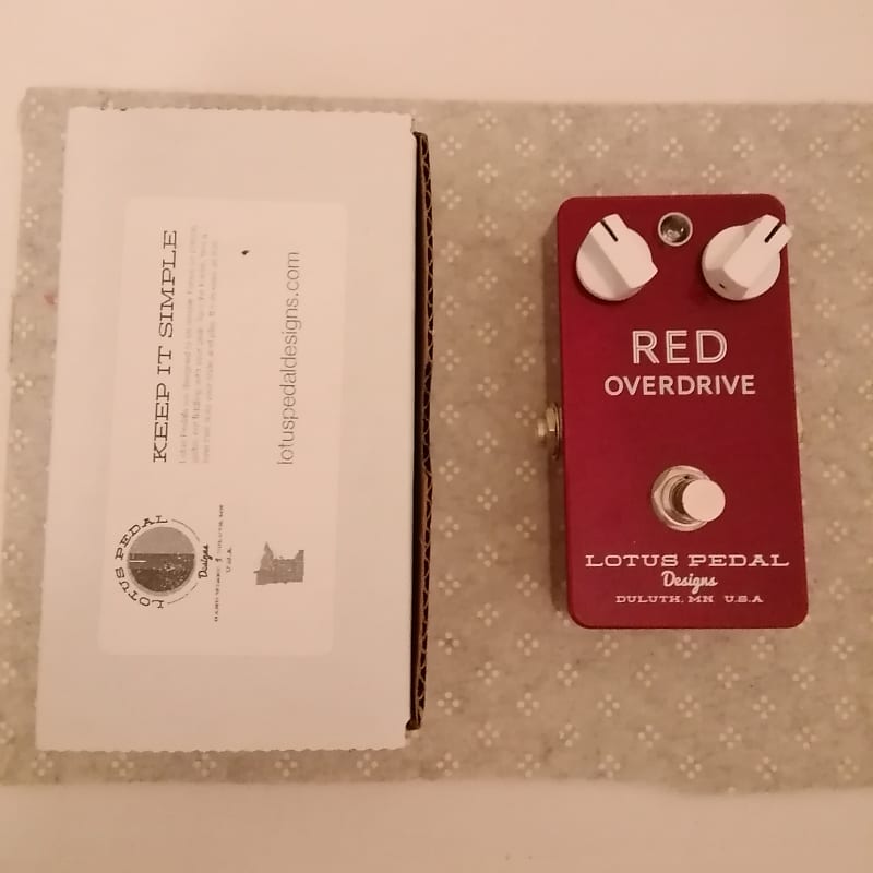 Lotus Pedal Designs Red Overdrive - mint including | Reverb UK