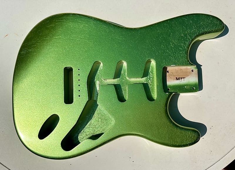 MJT Strat body 2024 - Green metallic | Reverb
