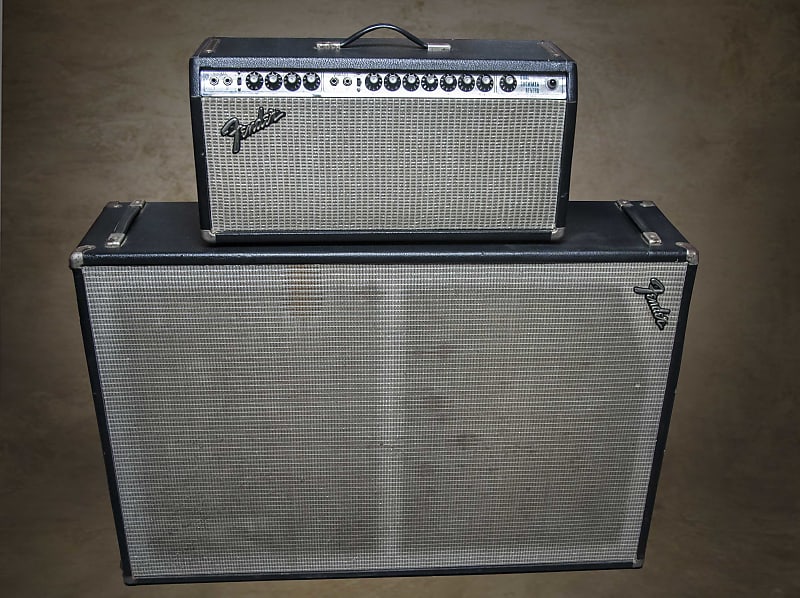 Fender Dual Showman Head & Cabinet D130 | Reverb