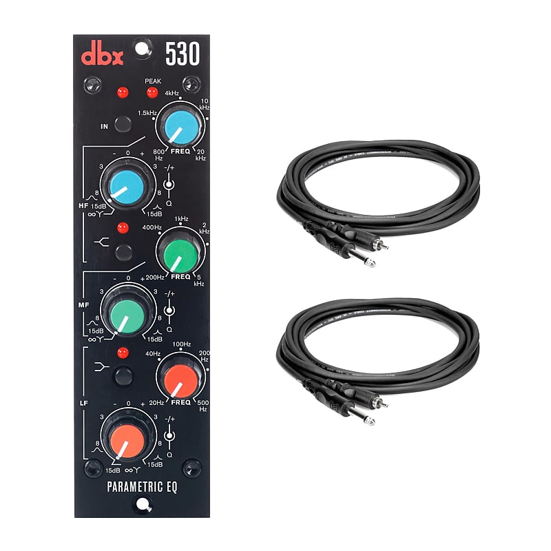DBX 530 500-Series Parametric Equalizer Bundle with 2 5-Foot | Reverb