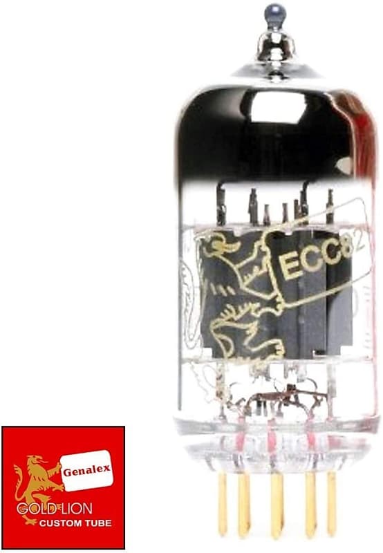 Genalex Gold Lion 12AU7 B749 / ECC82 Preamp Gold Plated | Reverb
