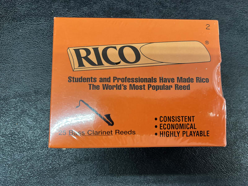 Vintage Rico Bass Clarinet Reeds 2 (25 Count) | Reverb