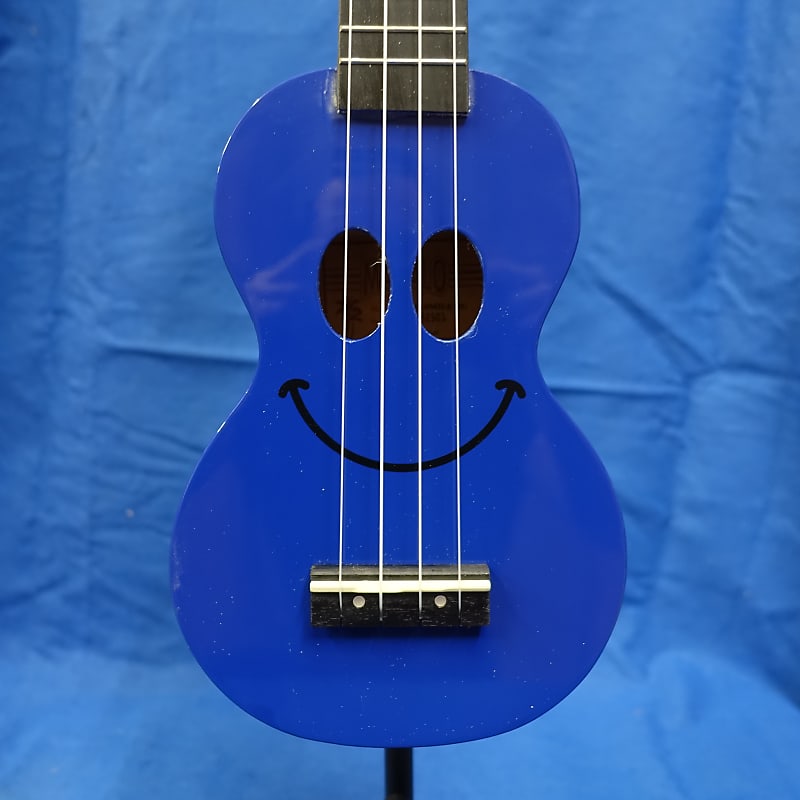 Mahalo Ukulele Art Smile Blue | Reverb