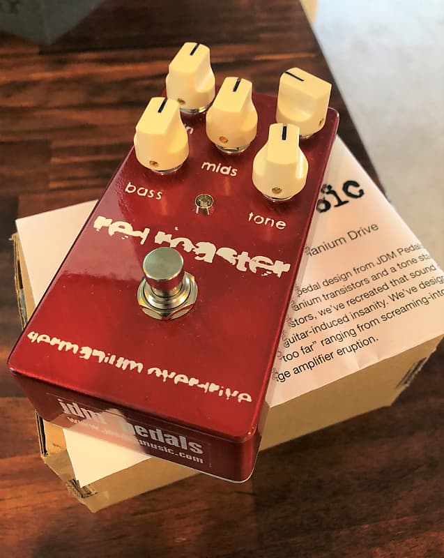 JDM Pedals "Red Roaster" Germanium Overdrive Fuzz Pedal | Reverb