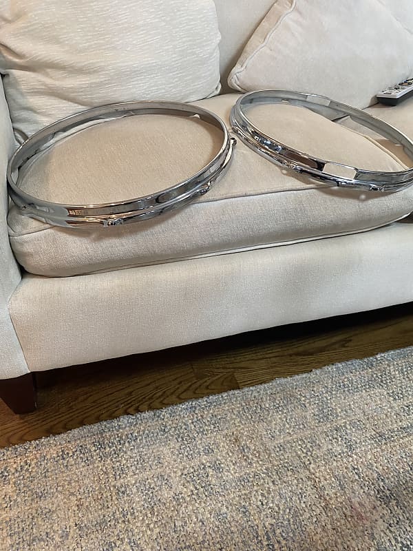 Vintage Slingerland 14 in snare set (batter and snare side | Reverb