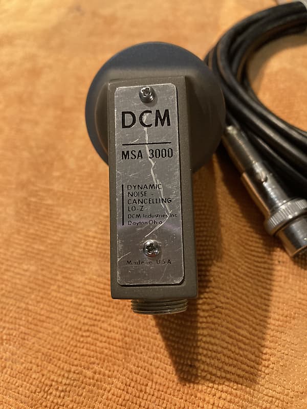 Vintage DCM MSA 3000 Dynamic Noise Cancelling Microphone Made | Reverb