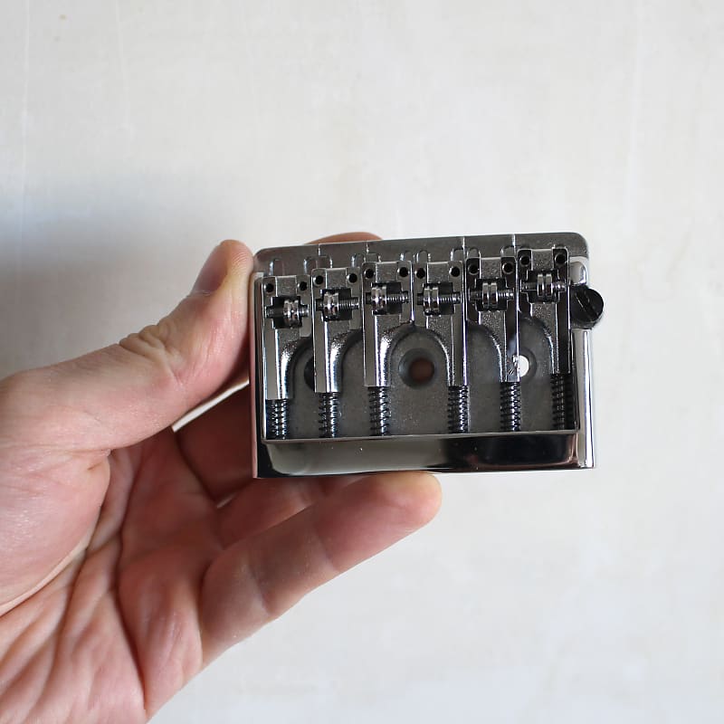 Schaller 3D-6 (Chrome) hardtail topload guitar bridge | Reverb