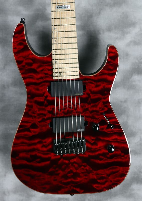 ESP USA M-7 HARDTAIL 2019 Trans Black Cherry | Reverb