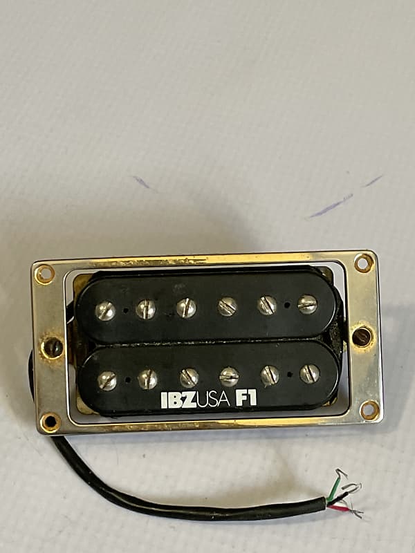 90's Ibanez DiMarzio IBZ USA F1 Black Neck Humbucker Guitar | Reverb
