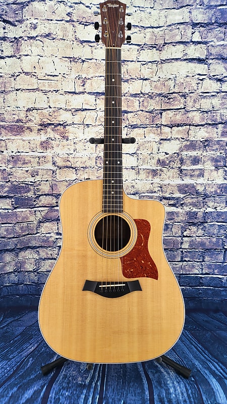 Taylor 210ce-G Dreadnought Acoustic-Electric Cutaway guitar | Reverb