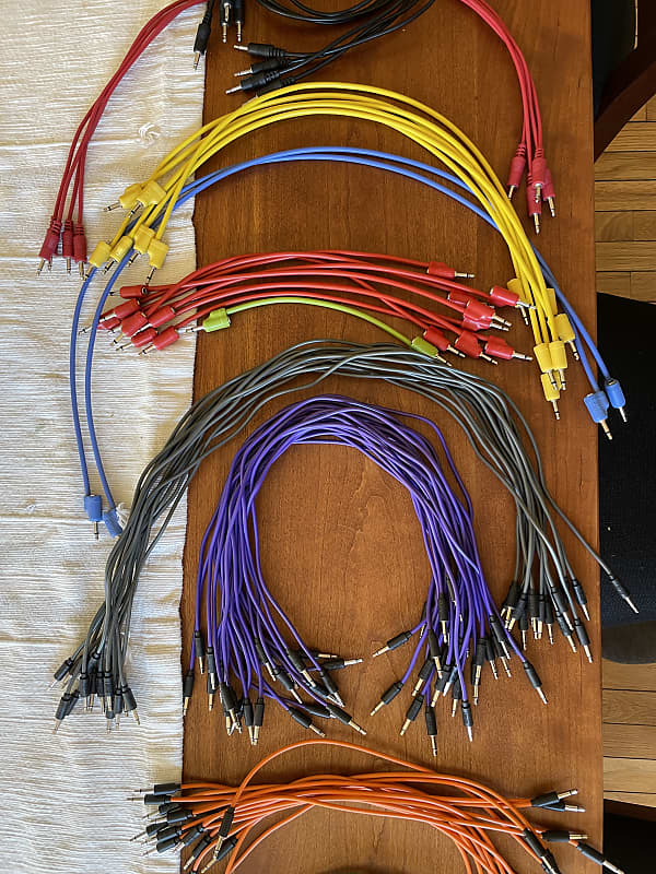 Huge lot of Eurorack Cables & TipTop Stackables | Reverb