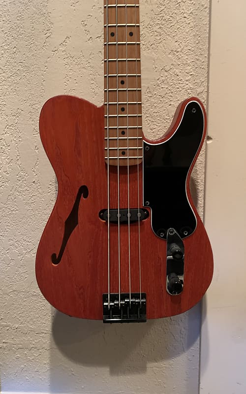 Custom Telecaster-like hollow body bass | Reverb