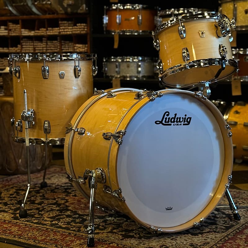 NEW Ludwig Classic Maple Downbeat Outfit in Natural Lacquer - | Reverb