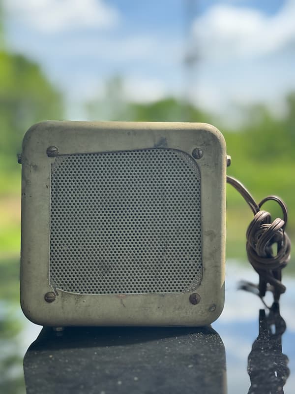 Vintage Motorola Mid Century Metal Speaker Box Enclosure LoFi | Reverb