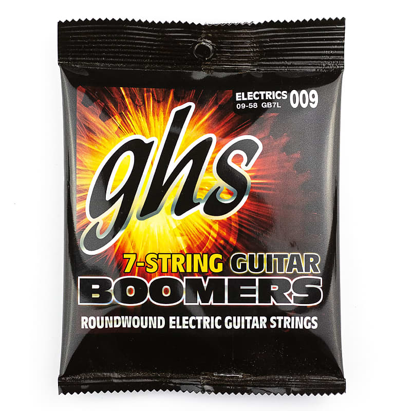 GHS Boomers Dynamite Nickel Alloy 7-String 9-58 Electric | Reverb