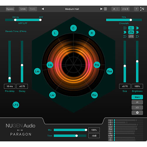 NuGen Audio Paragon ST Convolution Stereo Reverb Plug-In | Reverb