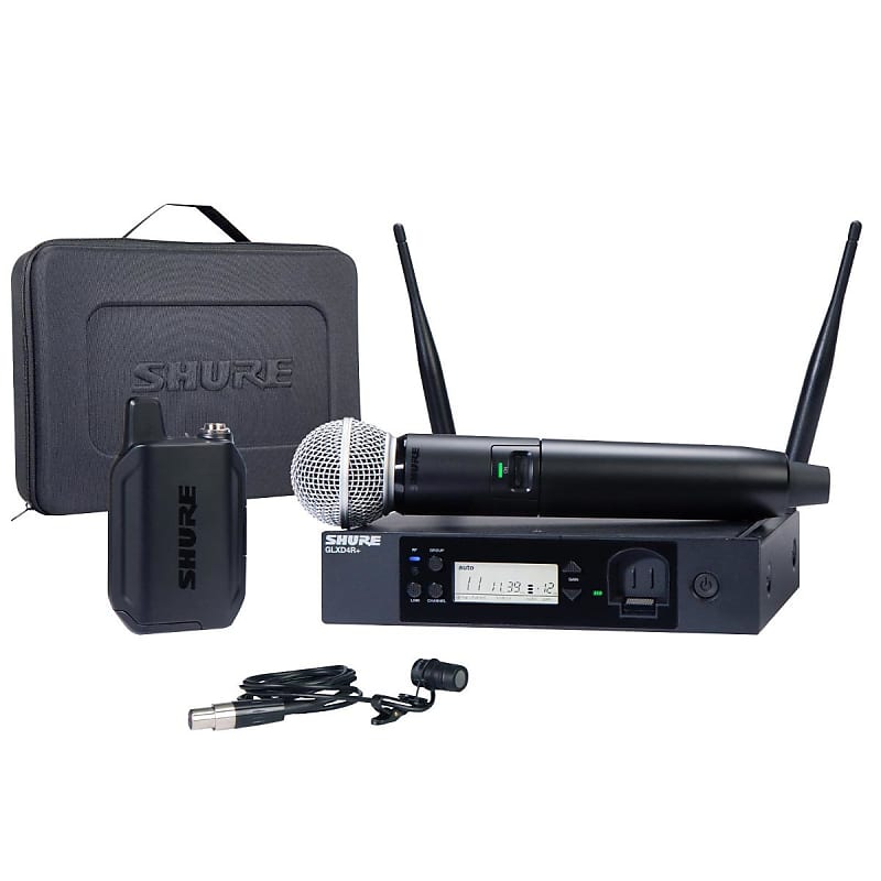 Shure GLXD124R+/85 Combo System with SM58 Handheld Microphone | Reverb