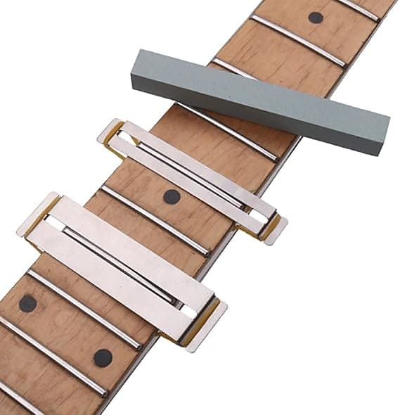 Guitar Fret Wire Sanding Stone Polish File Leveling Beam with | Reverb