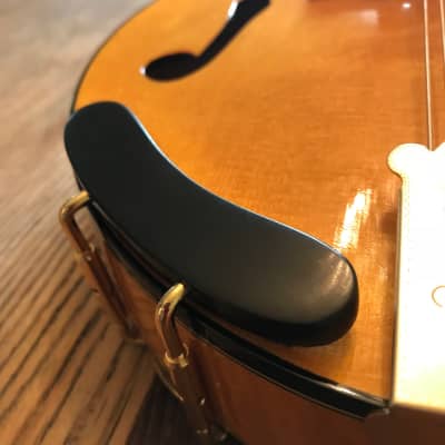 Cumberland Acoustic Mandolin Armrest, Brand New, Ebony/Gold, | Reverb