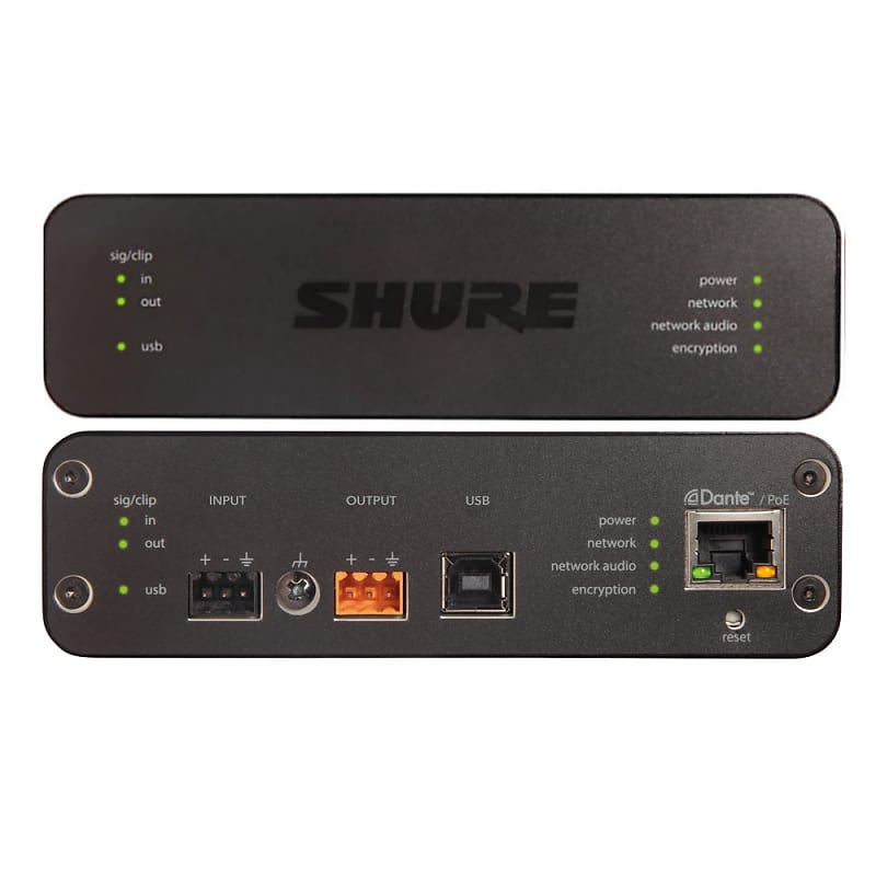 SHURE ANIUSB-MATRIX Dante Audio Network Interface with USB | Reverb