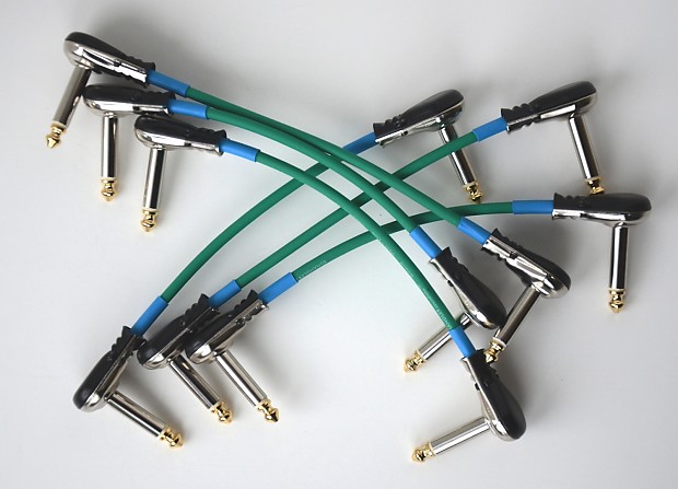 6 pack 6 Inch Patches, Green Low Cap cable & Pancakes. | Reverb UK