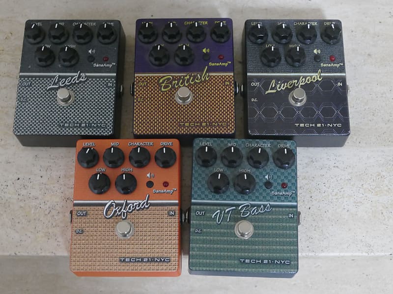 Set of 5 pedals Tech 21 Character Serie | Reverb
