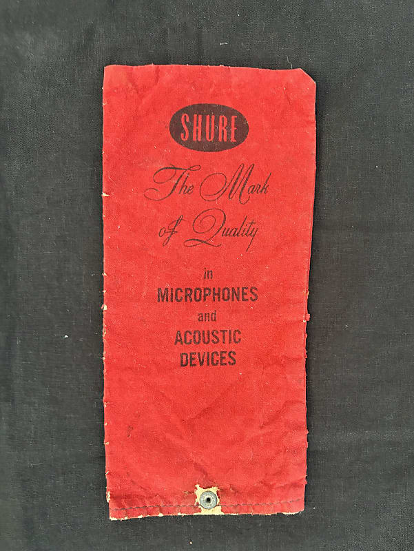 Shure Vintage Red Velvet Microphone Cover | Reverb