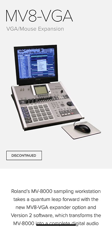Factory Roland MV8-VGA for MV-8000 | Reverb