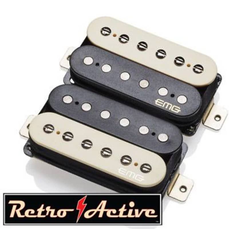 EMG H4 Passive Humbucker Pickup, Zebra | Reverb