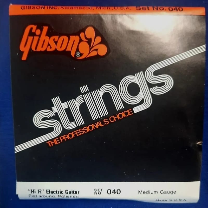 GIBSON Flower Strings Vtg 70 HI Fi Electric Guitar Flat Wound | Reverb