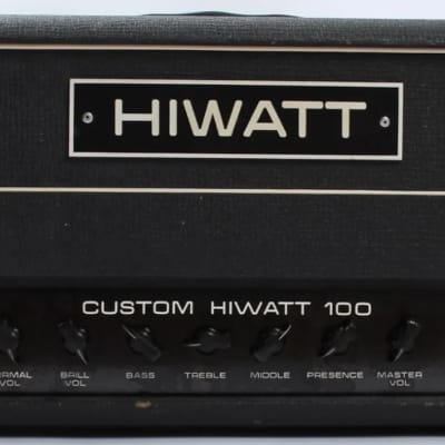 Harry Joyce (hiwatt) Custom White 100w matamp UK | Reverb