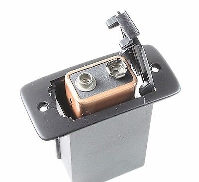 9 Volt Battery Holder Box - Change Battery with Strings on! | Reverb