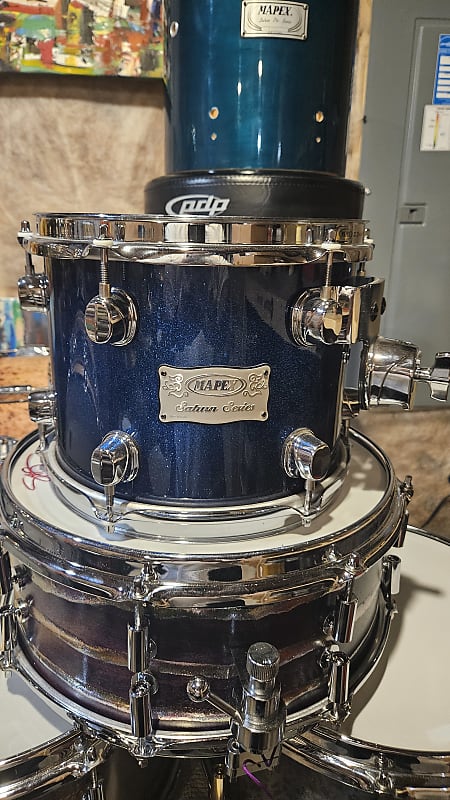 Mapex Saturn III 10" 2010's - Blue Glaxay | Reverb