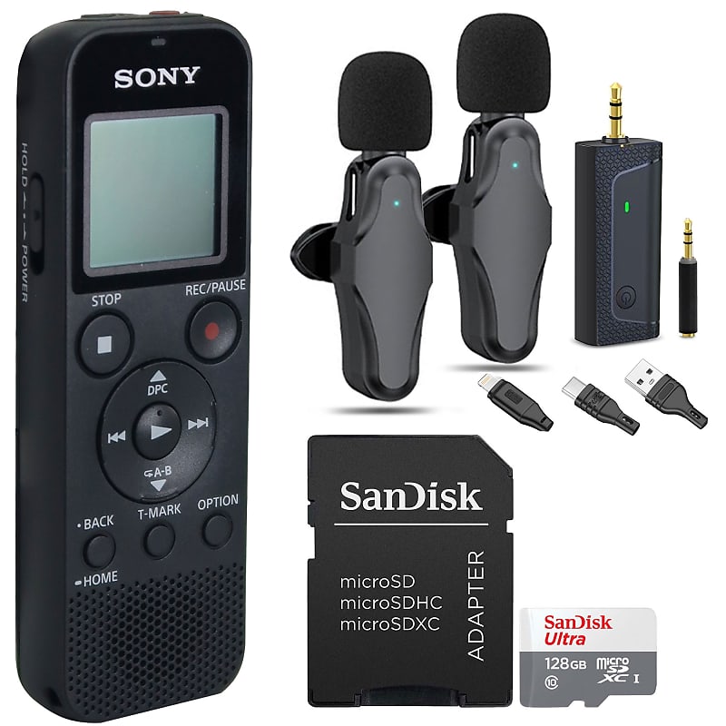 Sony ICD-PX370 Digital Voice Recorder + Vidpro 2-Person | Reverb