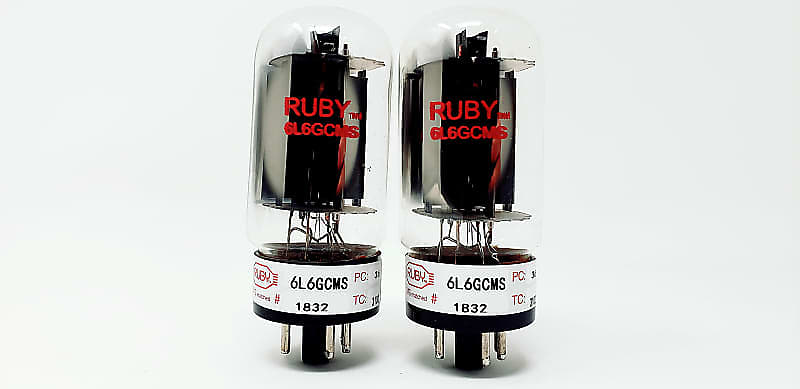 Ruby 6L6GCMS Power Tube Matched Pair | Reverb