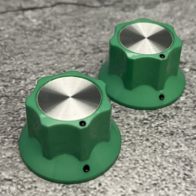 2x Dark Green Custom Color Large Univox Moog Synth Knobs | Reverb
