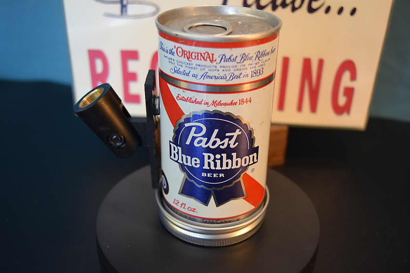 Lo Fi Beer Can Microphone - Original PBR Pabst Blue Ribbon | Reverb UK