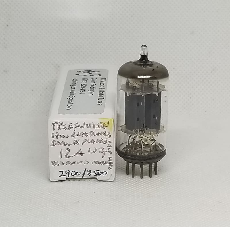 Telefunken 12AU7 Smooth Gray Plate Balanced Single NOS ECC82 | Reverb