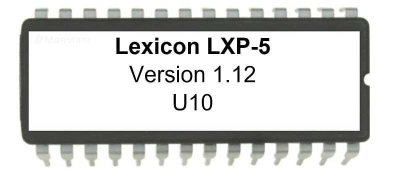 Lexicon LXP-5 - Version 1.12 Firmware OS update EPROM LXP5 | Reverb UK