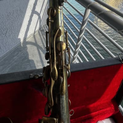 Vintage Conn transitional tenor saxophone naked lady | Reverb