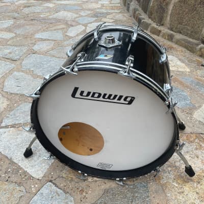 Ludwig Black Cortex 70's 22x16 Maple Bass Drum for set kit | Reverb