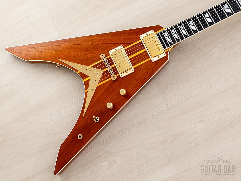 1993 Fernandes Burny V-155 Neck Through Flying V Mahogany | Reverb UK