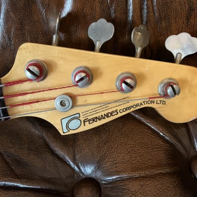 Fernandes P Bass 4-String Stone Logo | Natural | Reverb Australia