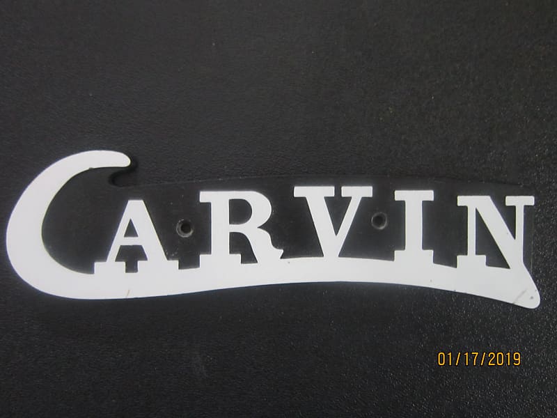 CARVIN Amplifier or Speaker Cabinet badge logo cast metal | Reverb