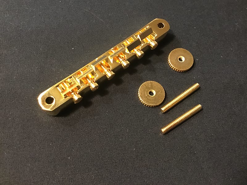 Gibson ABR-1 “Non Wired” Gold Plated Bridge with Brass | Reverb