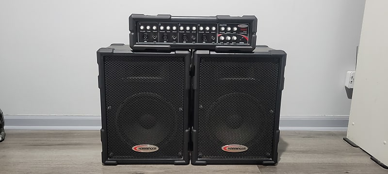 Harbinger HA80 4 channel PA System 2000s Black Excellent | Reverb