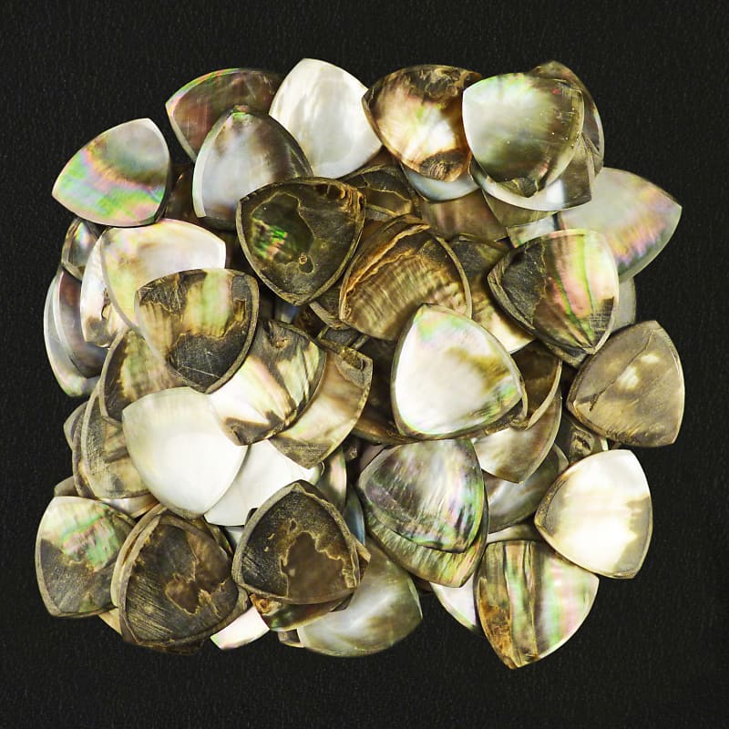 Black Abalone Shell Guitar Pick - 346 Triangle Shape - | Reverb