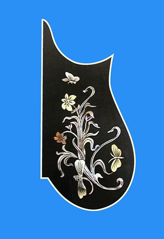 Bruce Wei, Mandolin Part-Rosewood Pickguard w/MOP Art Inlay | Reverb