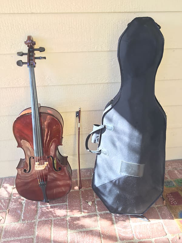 Beautiful Palatino 3/4 Size Cello w/ Large Case Bundle | Reverb